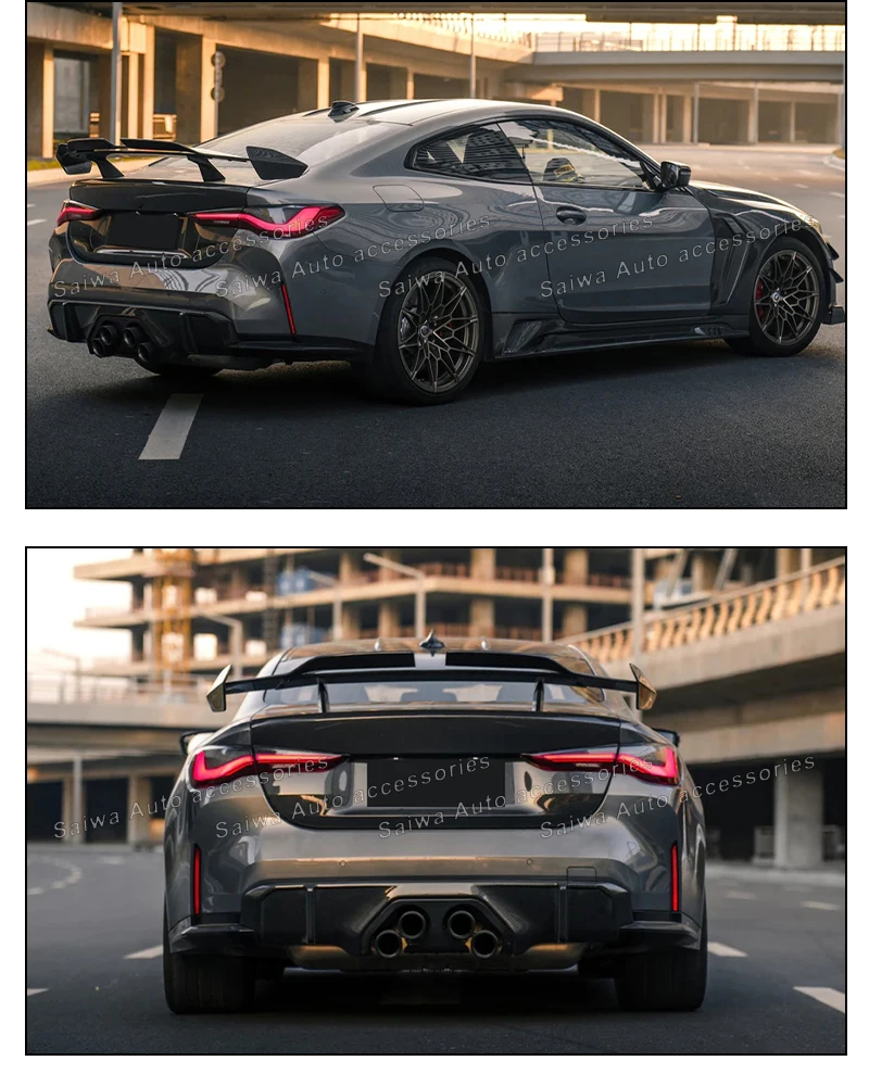 IMP Style New Carbon Fiber Racing Spoiler Wing Rear Spoiler Wing for ...