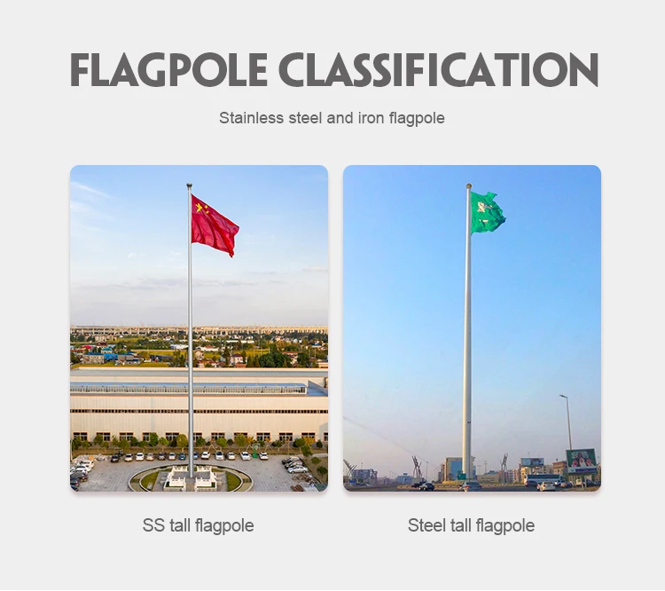 6-200m Giant Remote Controlled Flag Pole for Sale - Yaolong