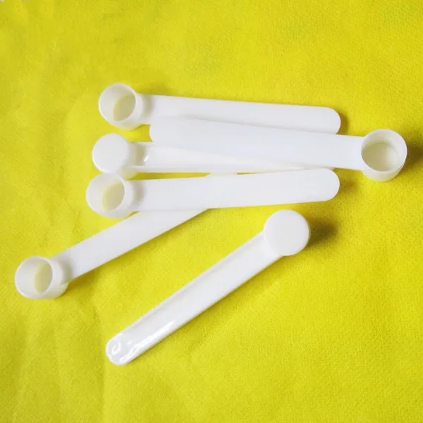 1g 2ml Disposable White Plastic Spoon Limit Salt Spoon,Measuring Scoop ...