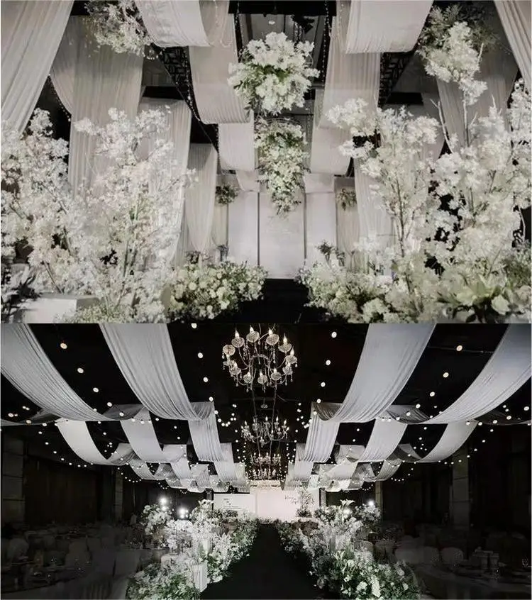 Wedding Decoration Ceiling Veil - Artificial Flower Arch