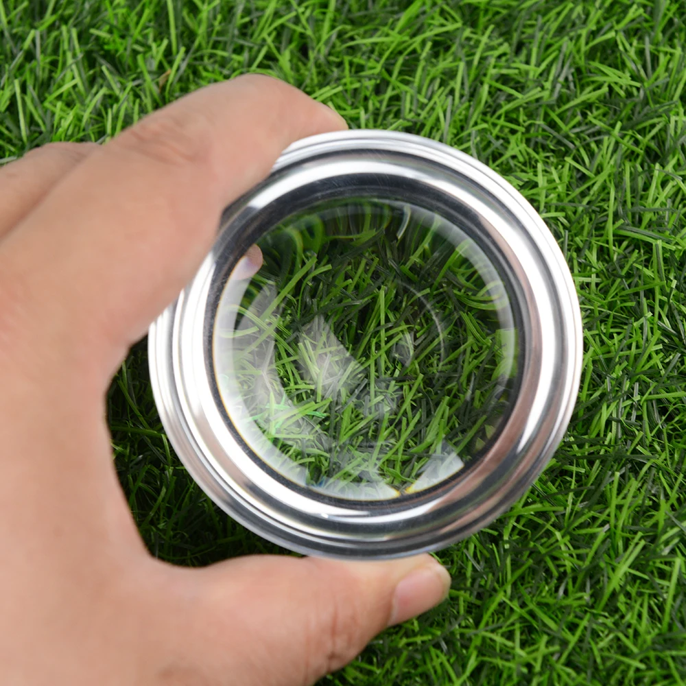 Round Magnifier Creative Co-Op Round Magnifying Glass Paperweight - 3x3 ...