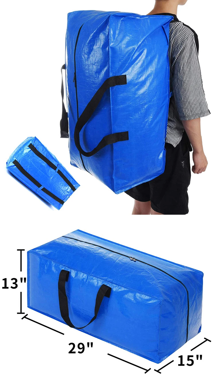 8 Pack Of Moving Bags Extra Large Backpack Moving Storage Bags Handles ...