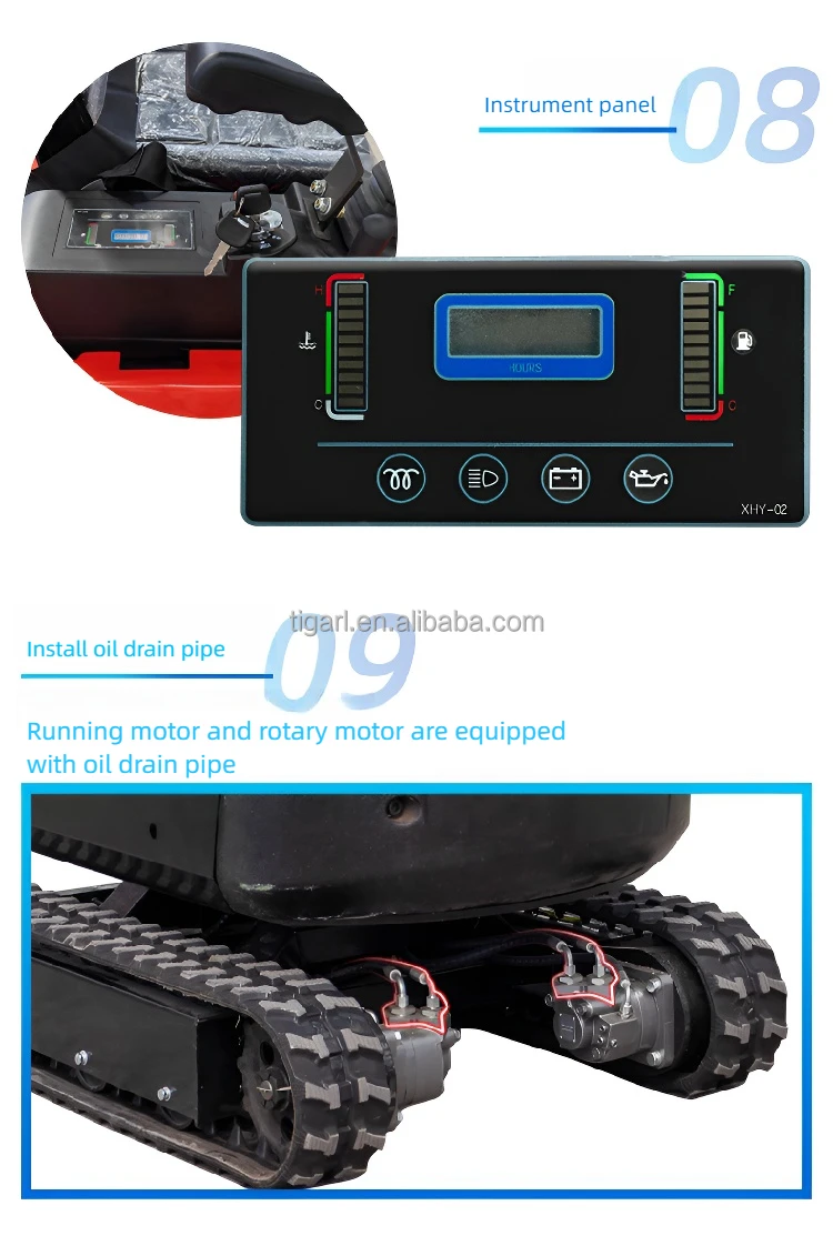 Tigarl 8 Ton Diesel Tractors Joystick Controller Towable Caterpillar ...