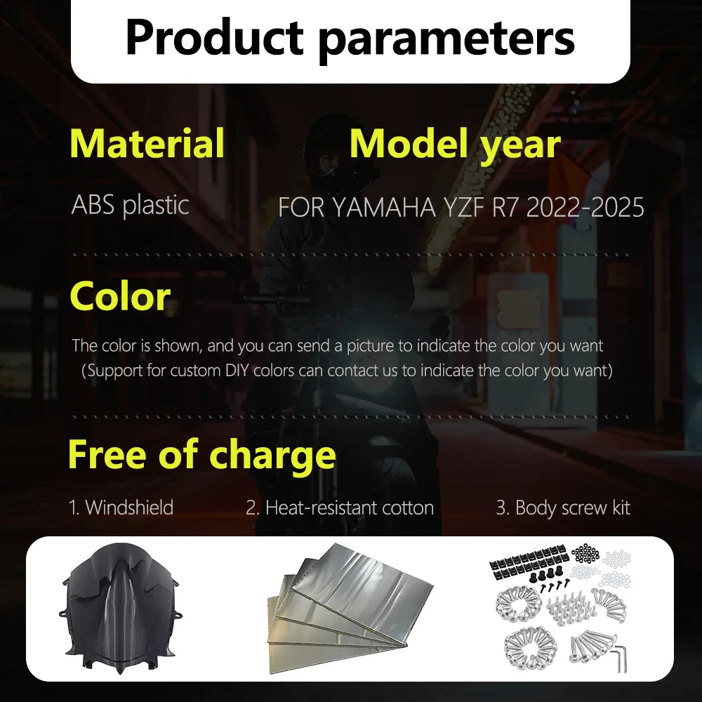Motorcycle Fairing For YAMAHA YZF R7 2022-2025 YZF-R7 Body Kit ...