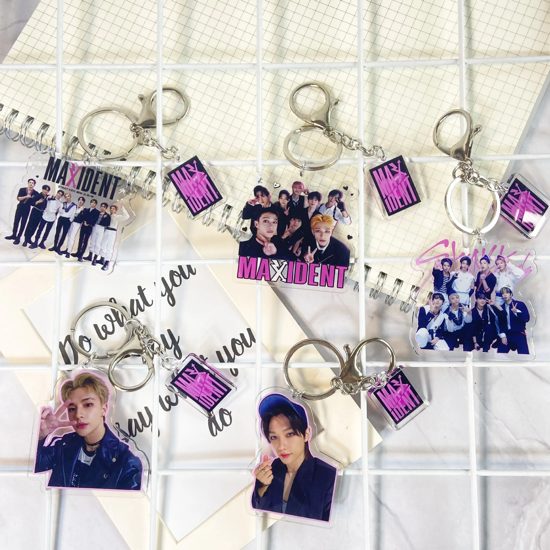 Wholesale Kpop Stray Kids Maxident Plastic Acrylic Keychain - Buy Kpop ...