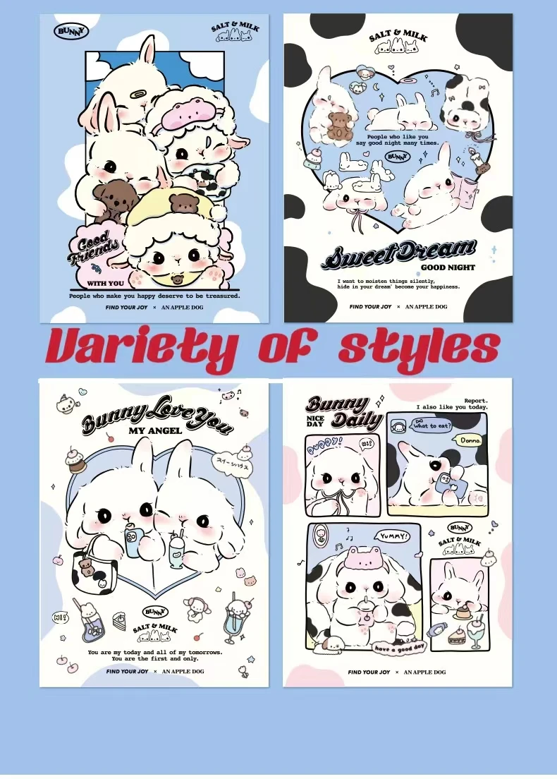 Custom Sea Salt Milk Rabbit A7 Notebook Hand-painted High Appearance ...