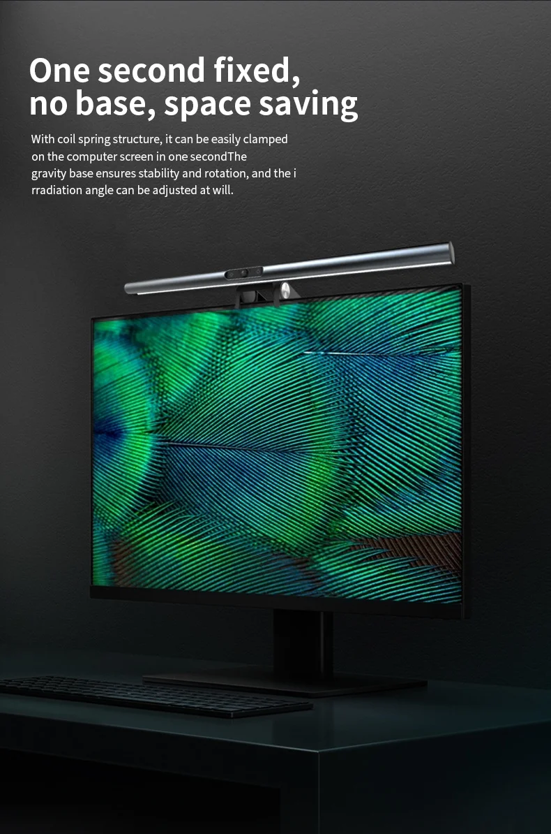 Computer Desktop Camera Microphone Webcam Screenbar halo Led Curved ...