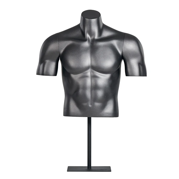 Sports T-Shirts Display Muscular Male Upper Torso Mans Mannequin