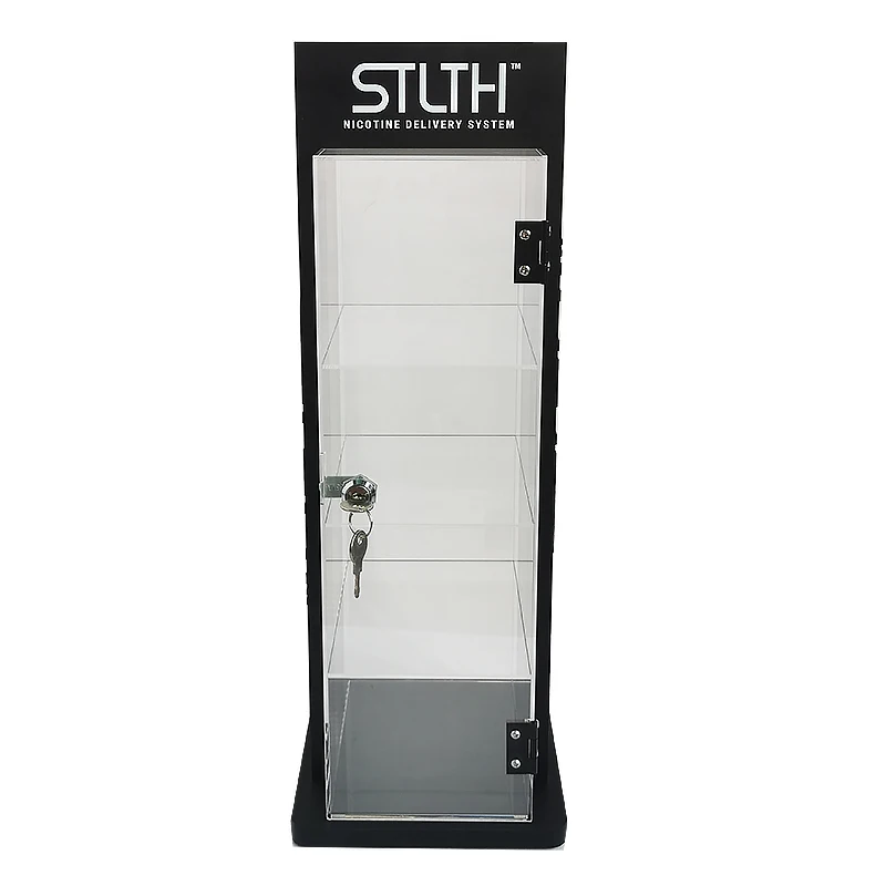 Secure and Stylish Cigarette Display Rack - Lockable Acrylic