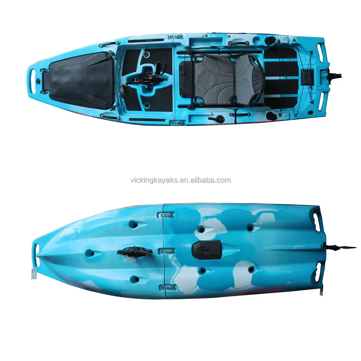 Vicking 9.5FT HDPE Modular Kayak - Ideal for Fishing & Leisure