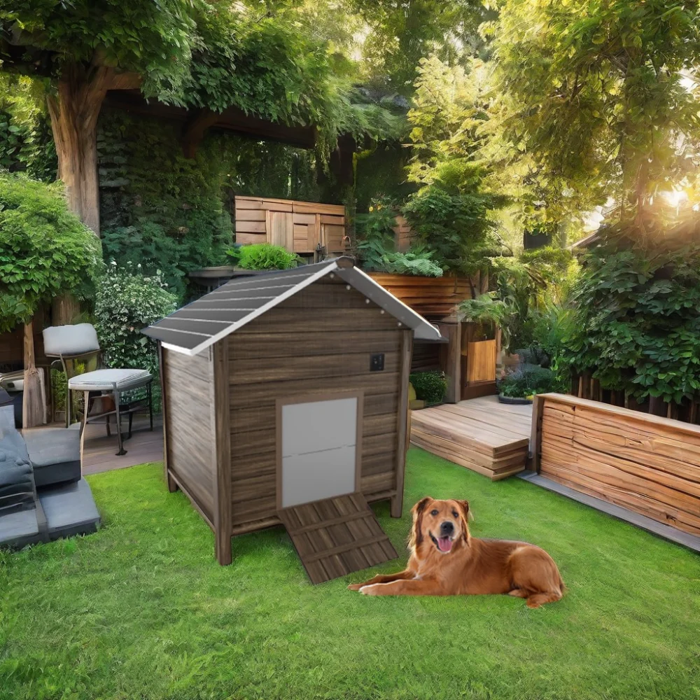Cathouse Weatherproof Rabbit Hutch Indoor Wooden Shelter For Feral Cats ...