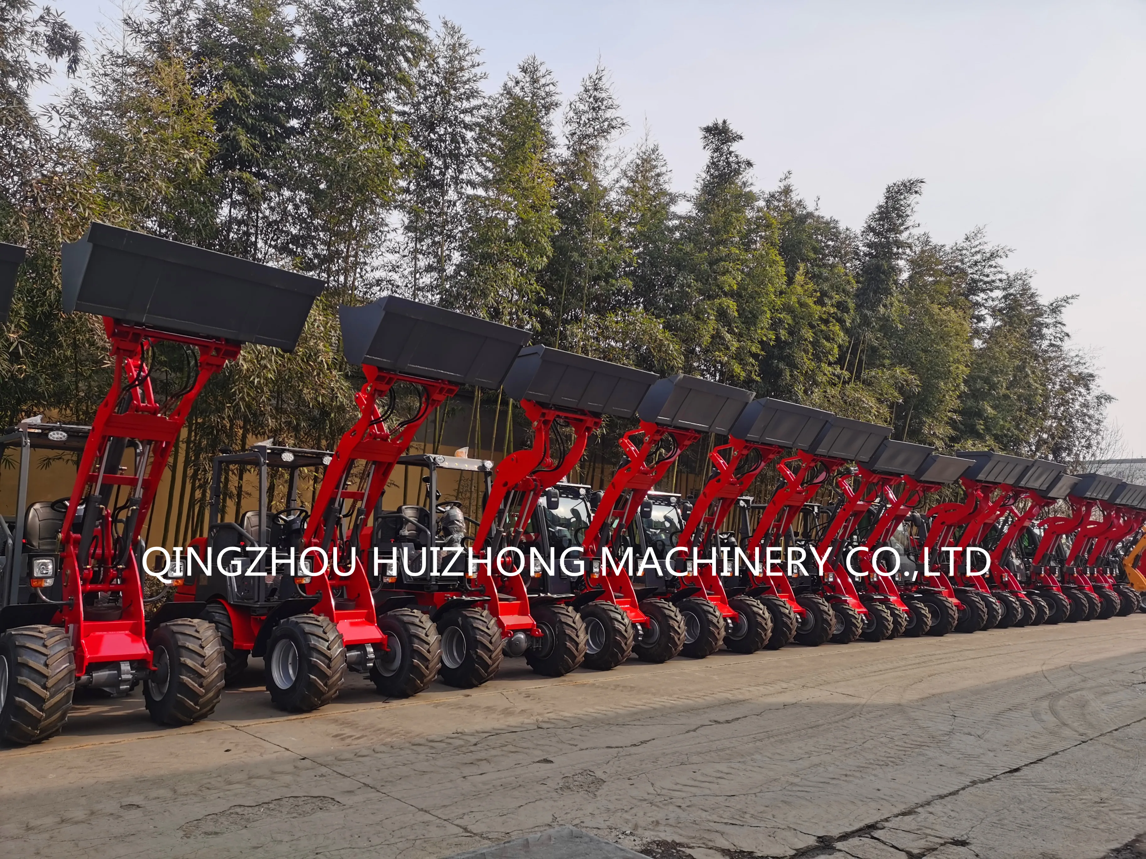 Hydrostatic 810t Hzm Huizhong Qingzhou Telescopic Mini Wheel Loader ...