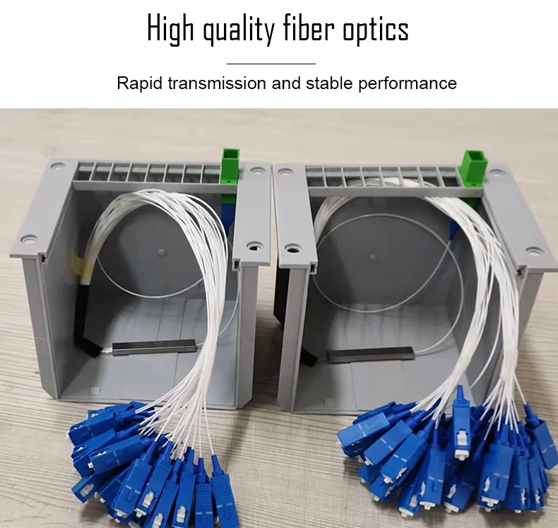 Cassette Type Ftth 1x4 Plug-in Optical Fiber Splitter With Sc/apc Sc ...