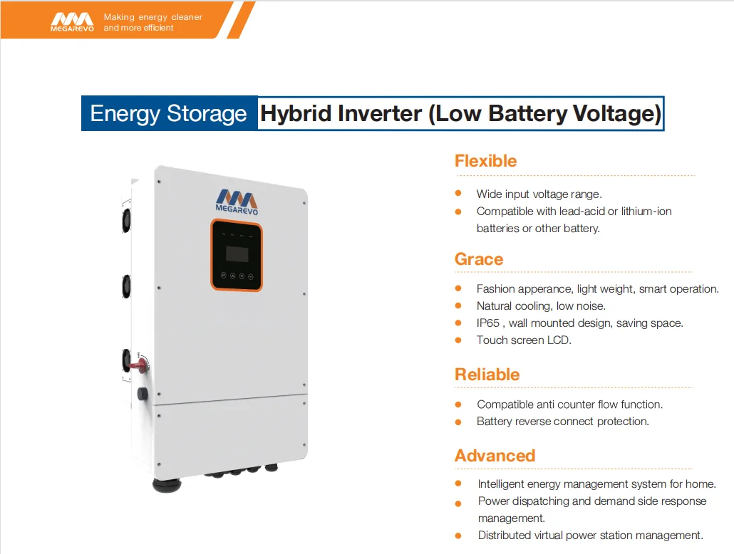 Megarevo Hybrid Solar Inverter - 5KW to 8KW Efficiency