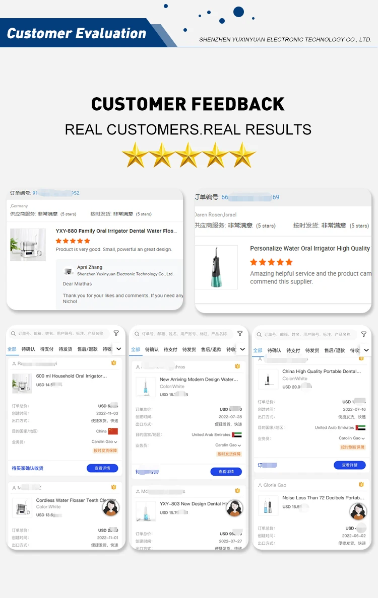 Dental Water Jet Factory 2024 Upgraded Portable Cordless Electric Water ...