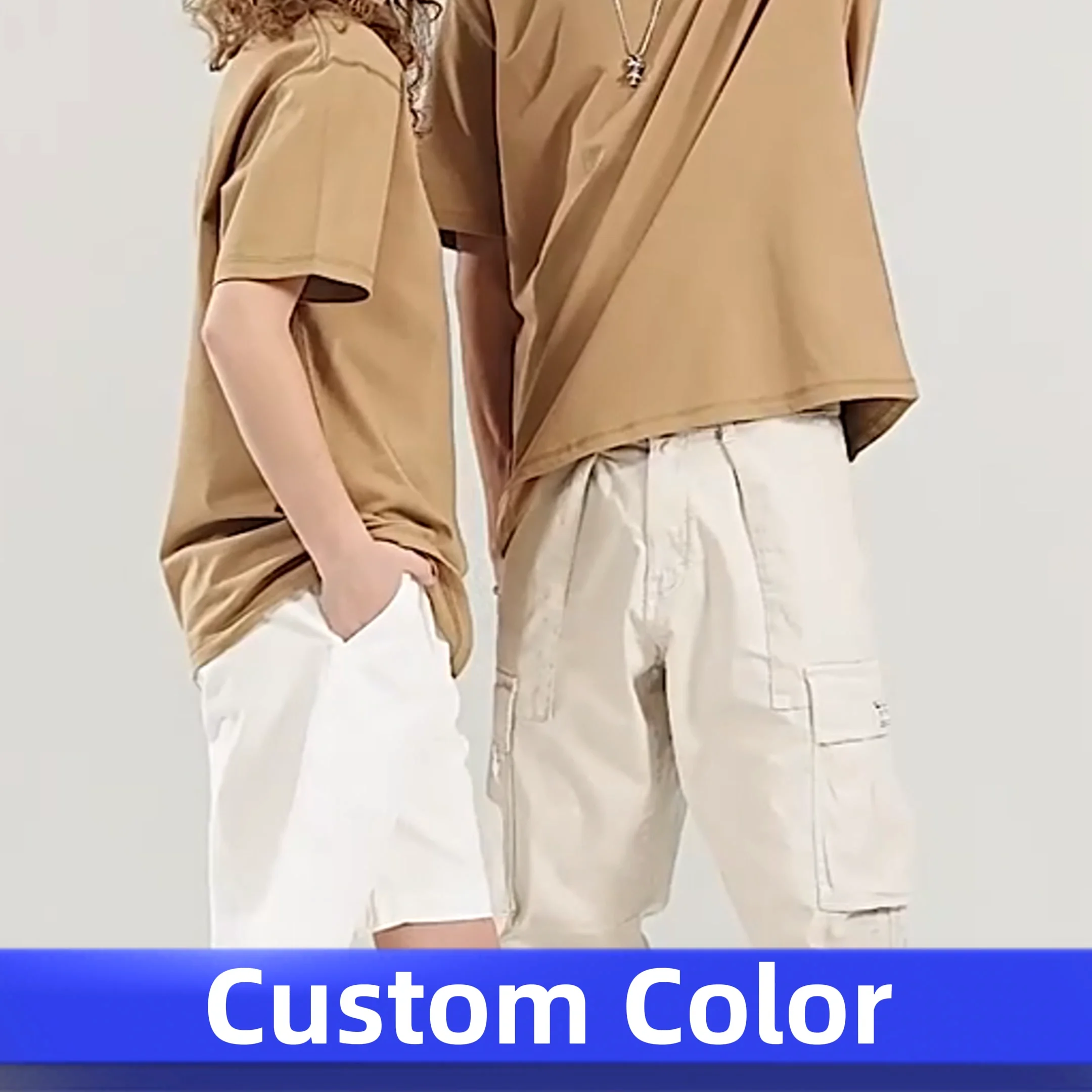 High Quality 100% Cotton Men's Summer T-shirts Custom Logo Desgin Streetwear Oversized Drop ...
