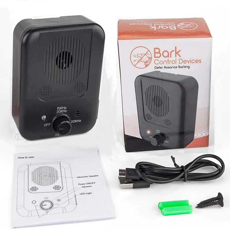 Ultrasonic Dog Barking Control Device For Home 3 Levels Sonic ...