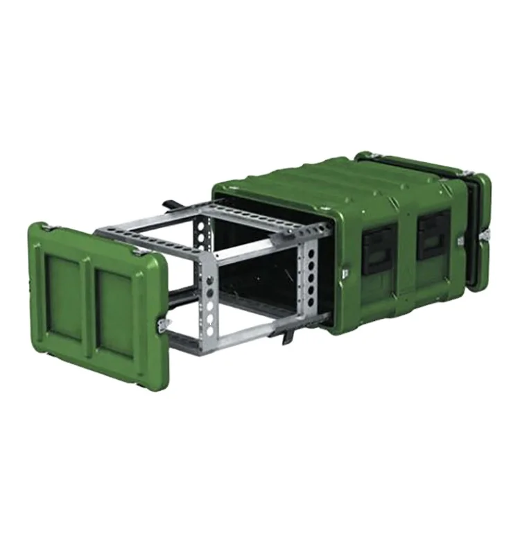 rotomold Hard plastic 4u 19 inch flight server rack case 2024 aluminum ...