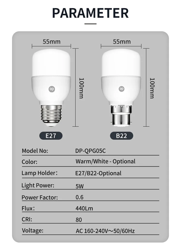 Inventory B22 E27 T Bulb Light Energy Saving Lamp 5w 9w 13w 18w 28w 38w ...