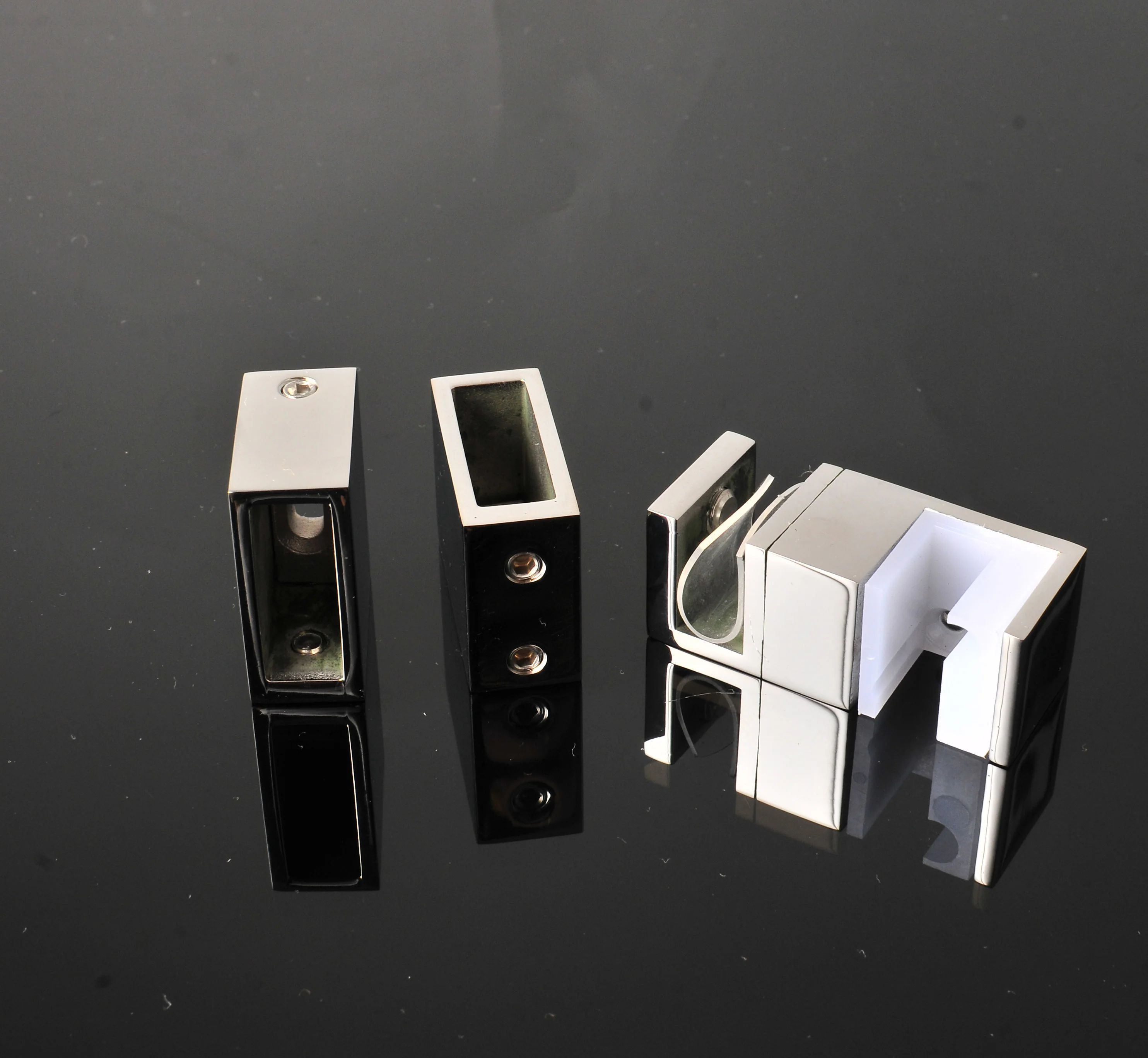 Frameless Tempered Glass Sliding Door Kits Glass Double Acting Moving Door Fittings Roller ...