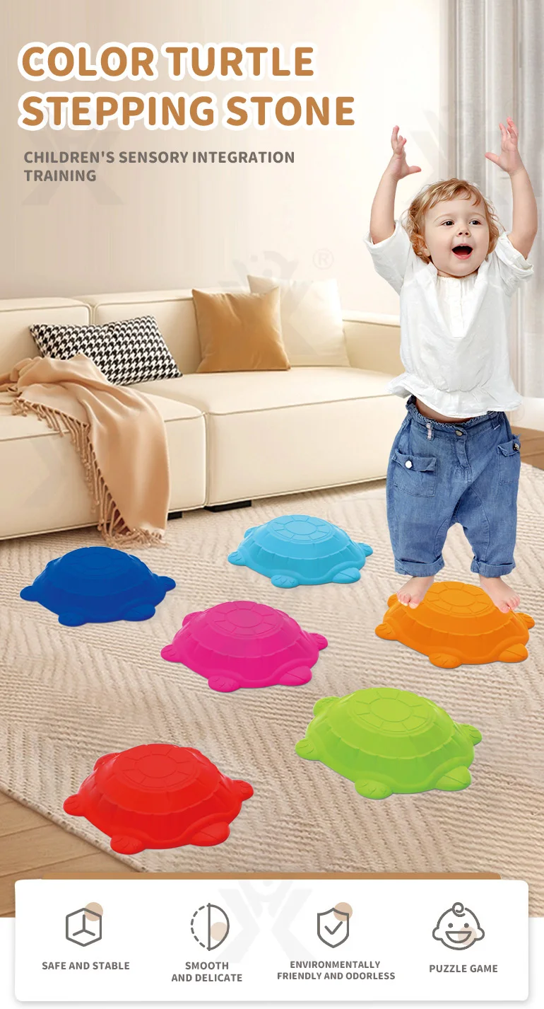 Chengji River Crossing Turtle Stepping Stone Sensory Toys