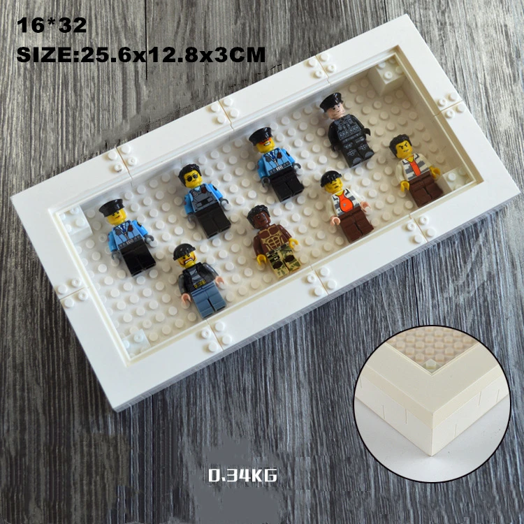 32*32 Photo Frame Miniature Wall + 32X32 Building Block Baseplate Home ...