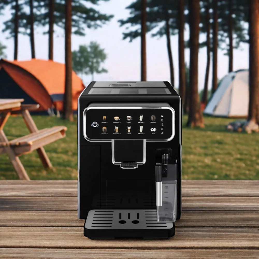 Bean to Cup Cafe Touch Screen Fully 15 bar Automatic Espresso Coffee ...