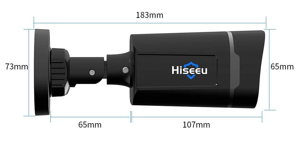 Hiseeu 5mp 8 Channel Ahd Security Camera System Kit 8pcs 5mp Hd Wired ...