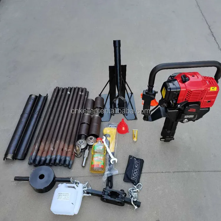 Efficient And Small Size Earth Picking Rig /qtz-1 Portable Soil ...