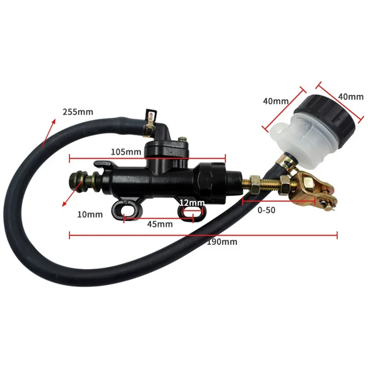 Aluminum Motorcycle Rear Hydraulic Brake Pump for CG150 CG200
