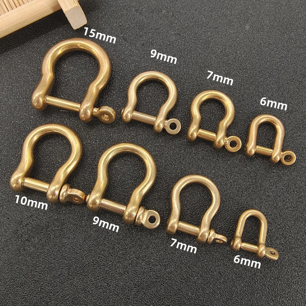 New Cheap price high quality U-shape D-shape buckle 100% brass vachette ...