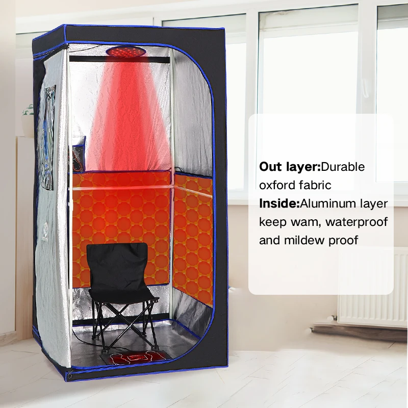 Custom Portable Sauna Full Body Far Infrared Box Home Dry Steam Room ...