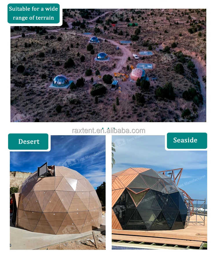 Customized Glamping Dome House - Glass Geodome for Resort