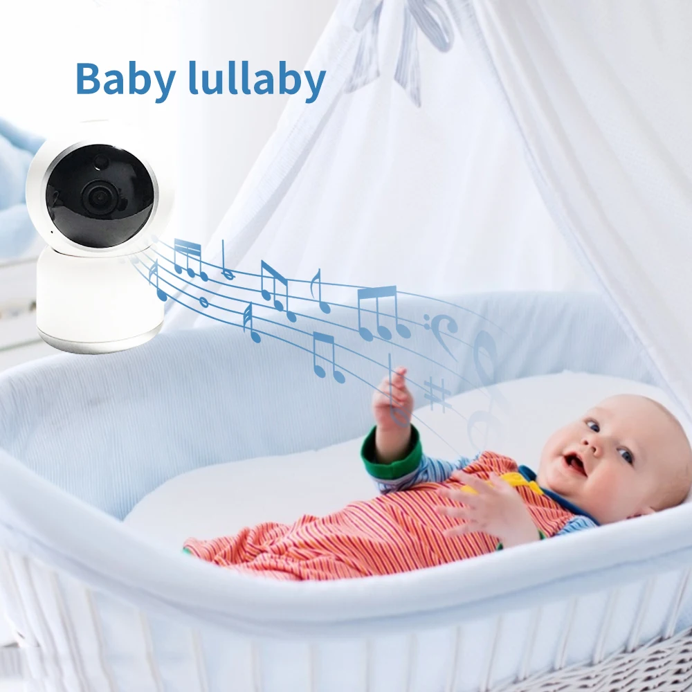 Smart Wifi baby monitor 5 inch Display 1080p Camera tuya baby monitors ...