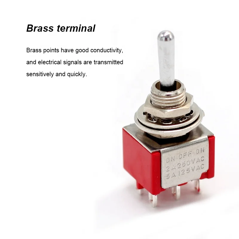 2A 250V Mini Toggle Switch ON-OFF-ON 6 PIN 3 Position High Quality ...