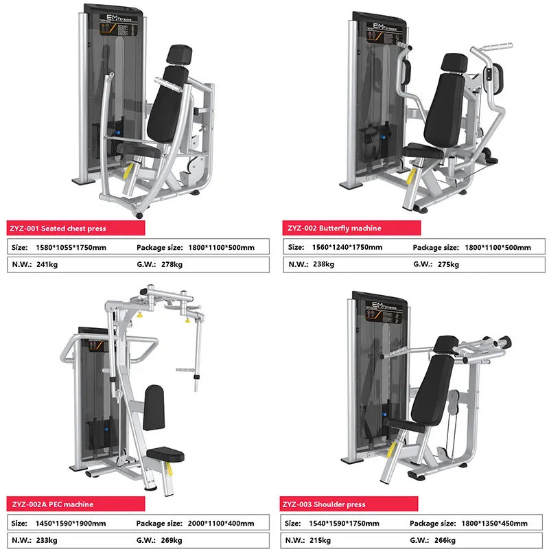 Bicep Tricep Peck Pec Deck Fly Chest Shoulder Leg Press Pin Load ...