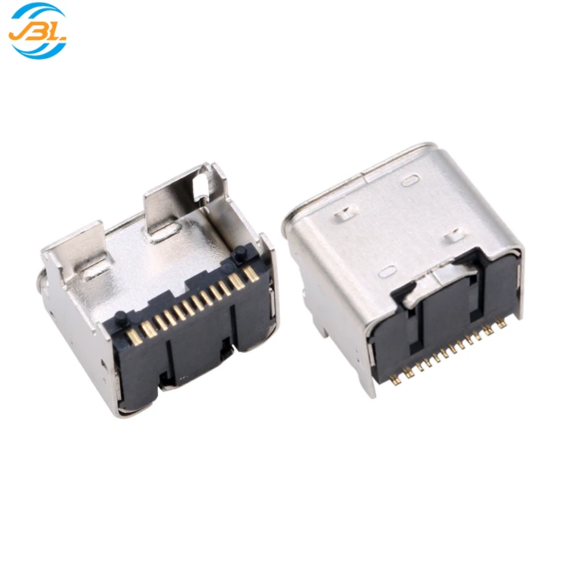 Type-c female 16PIN plate upper pad height TYPE USB3.0 high frequency ...