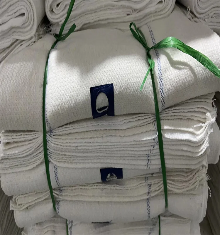 White recycled cotton floor wiping rags absorbent cotton floor mops ...