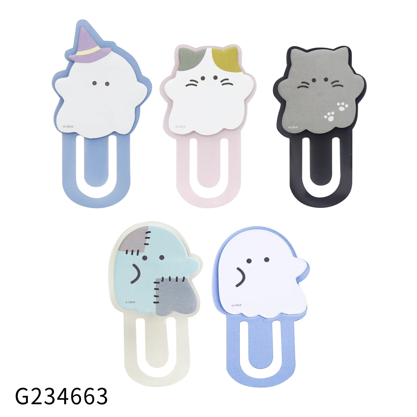 Cartoon Creativity Obakenu Ghost Cat Colour Sticky Notes Multicolor ...