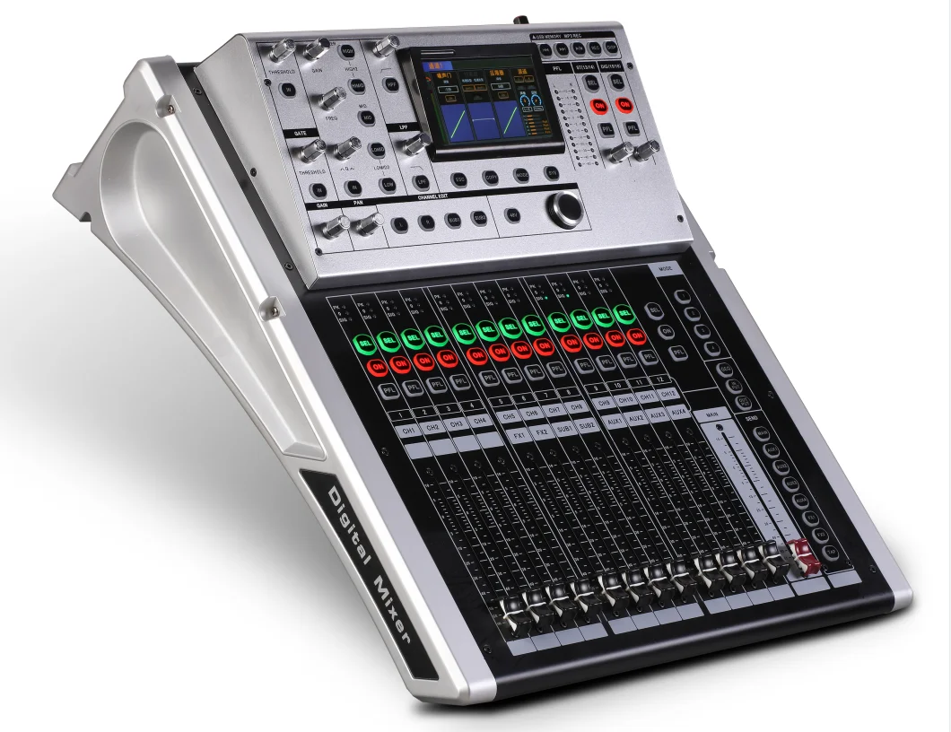 T-12 Professional Rackmount Digital Audio Music Mixer Sound Mixing ...