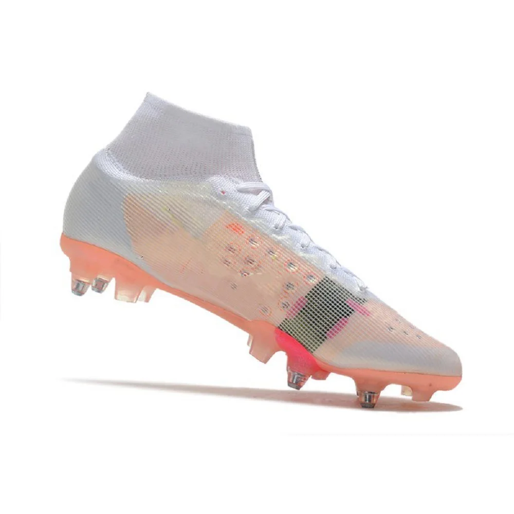 Customized High Ankle Football Boots Soccer Shoes Outdoor Cleats ...