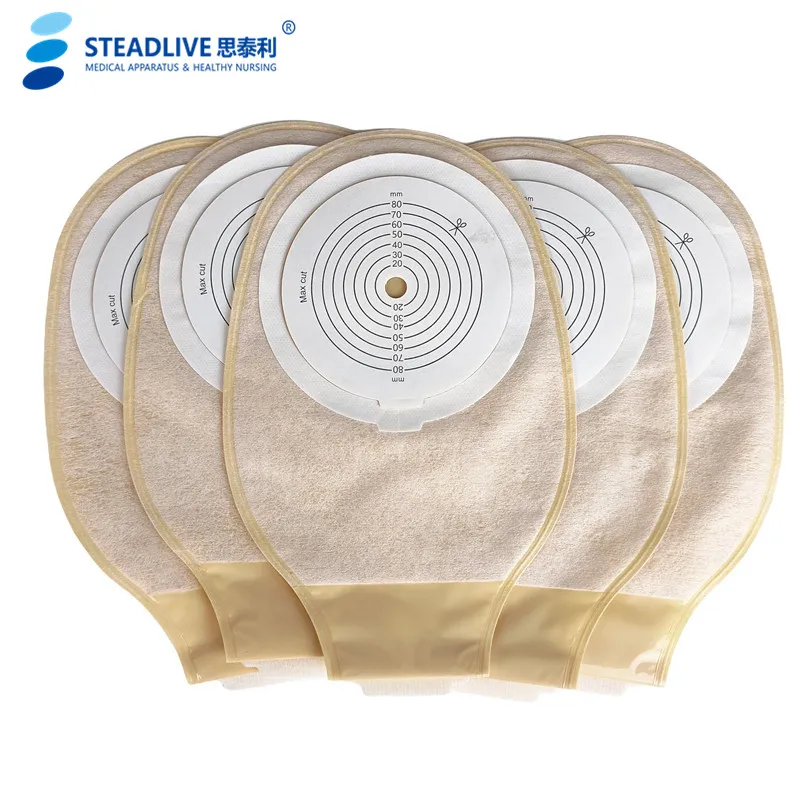80mm Flange One Piece Rectal Pouch System - Colostomy Bag