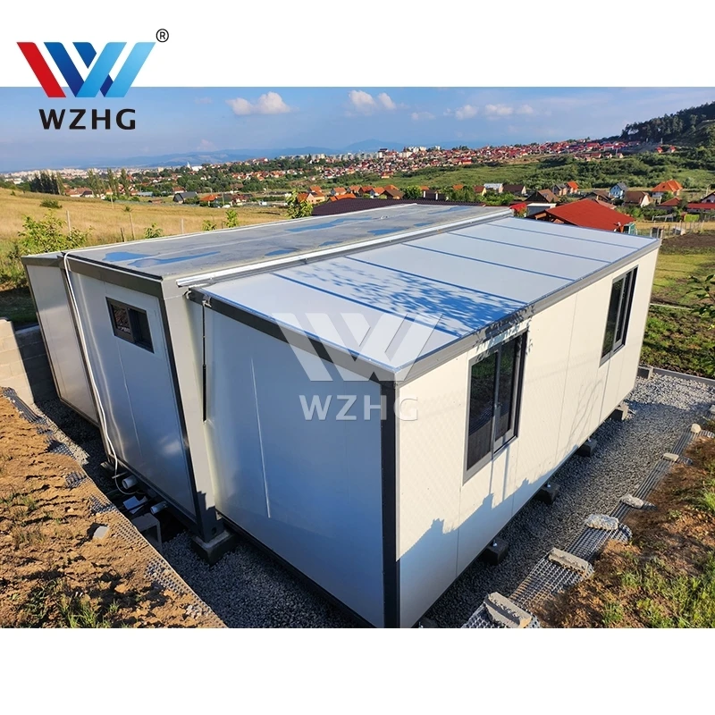 Solar shipping container househouse expandable sliding house 20 30 ft ...