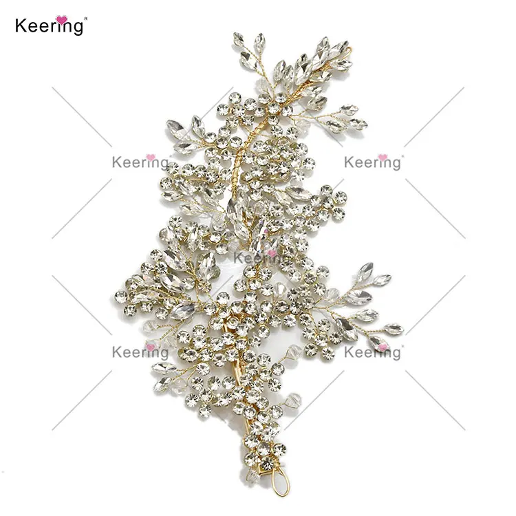 WHD-096 Keering New Color 3D Flower Elegant DIY Crystal Bridal Wedding ...