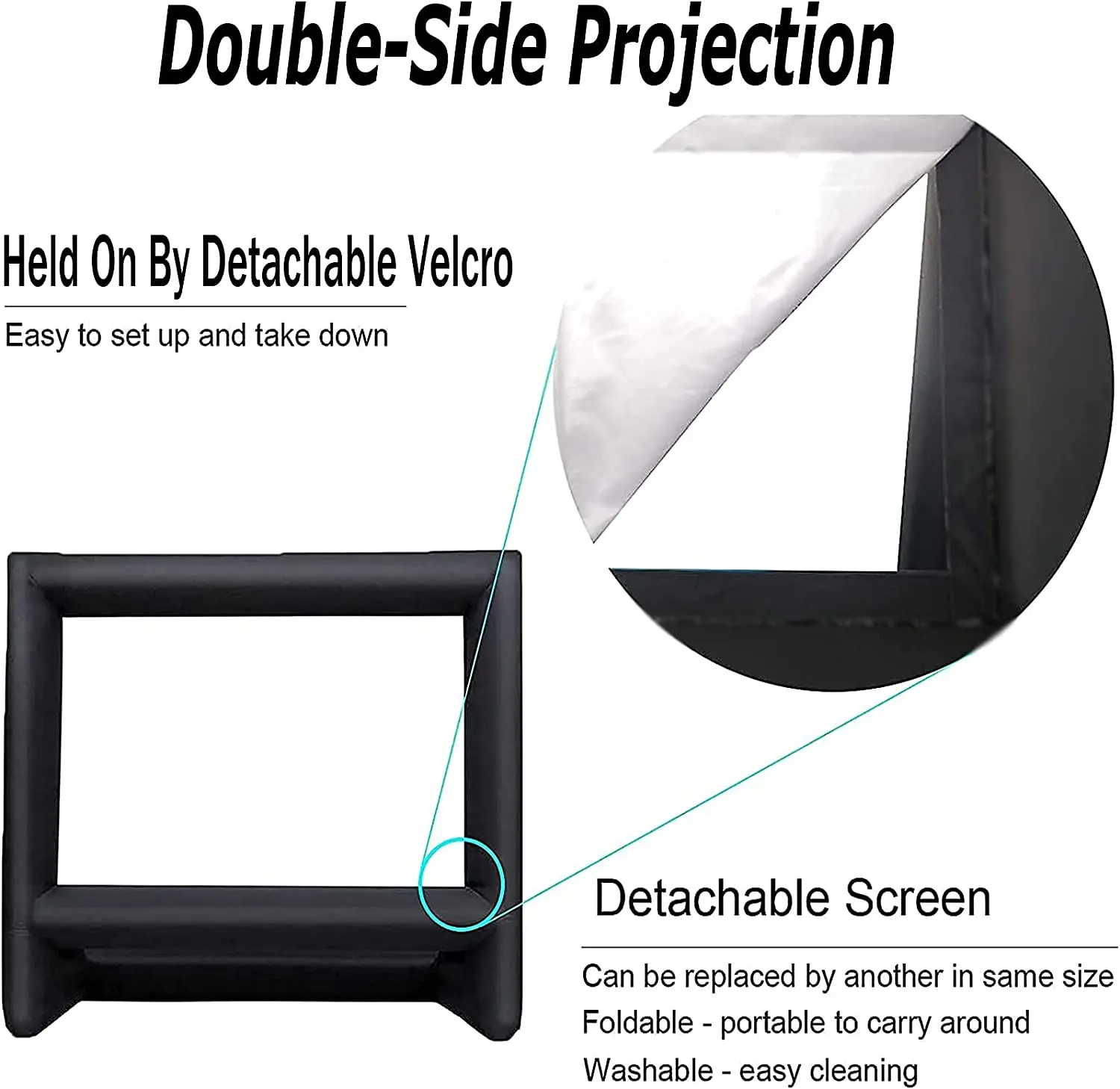 14ft 16ft 20ft 24ft Inflatable Projector Screen for Outdoor