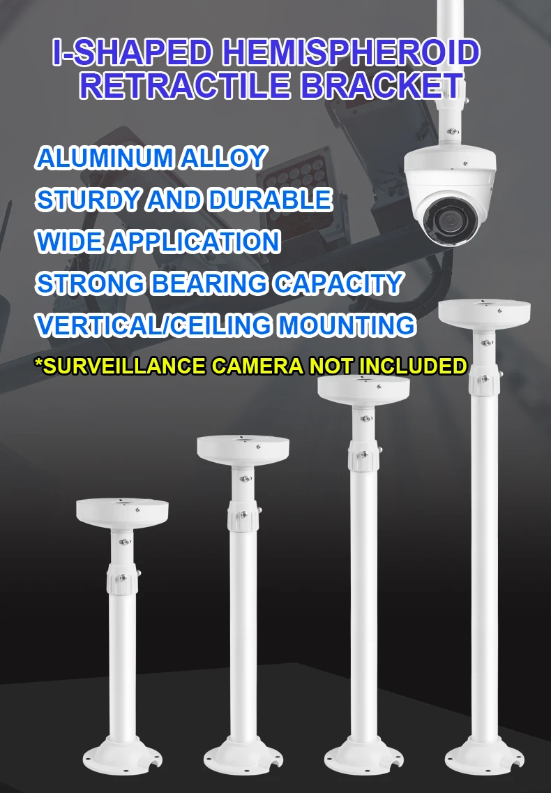 Aluminum Universal I Type Bracket for CCTV Dome PTZ Cameras