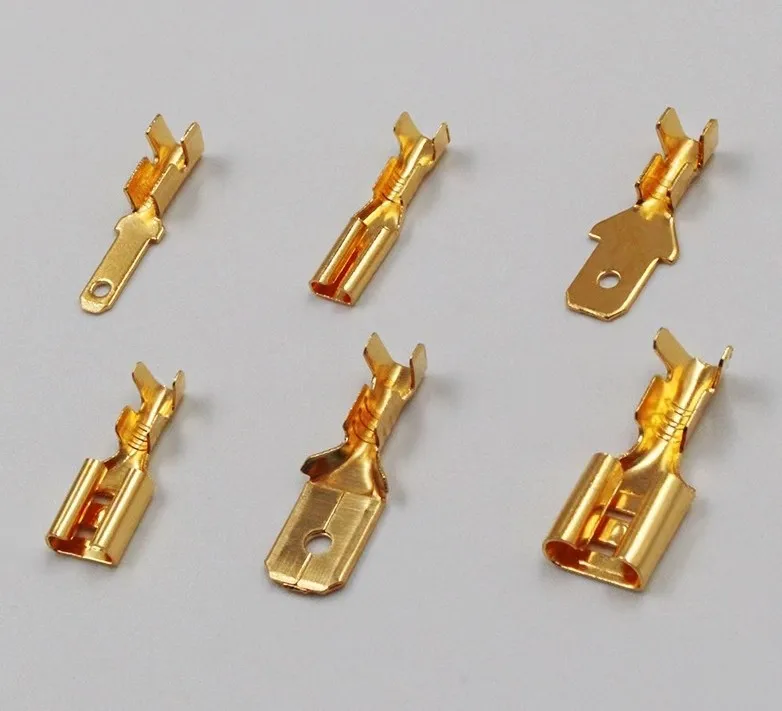 2.8/4.8/6.3mm Female Automotive Connector Terminals Dj621/622 Brass ...