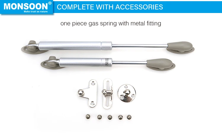 Stainless Steel Gas Strut Cylinder 100N Lift Gas Spring for Kitchen ...