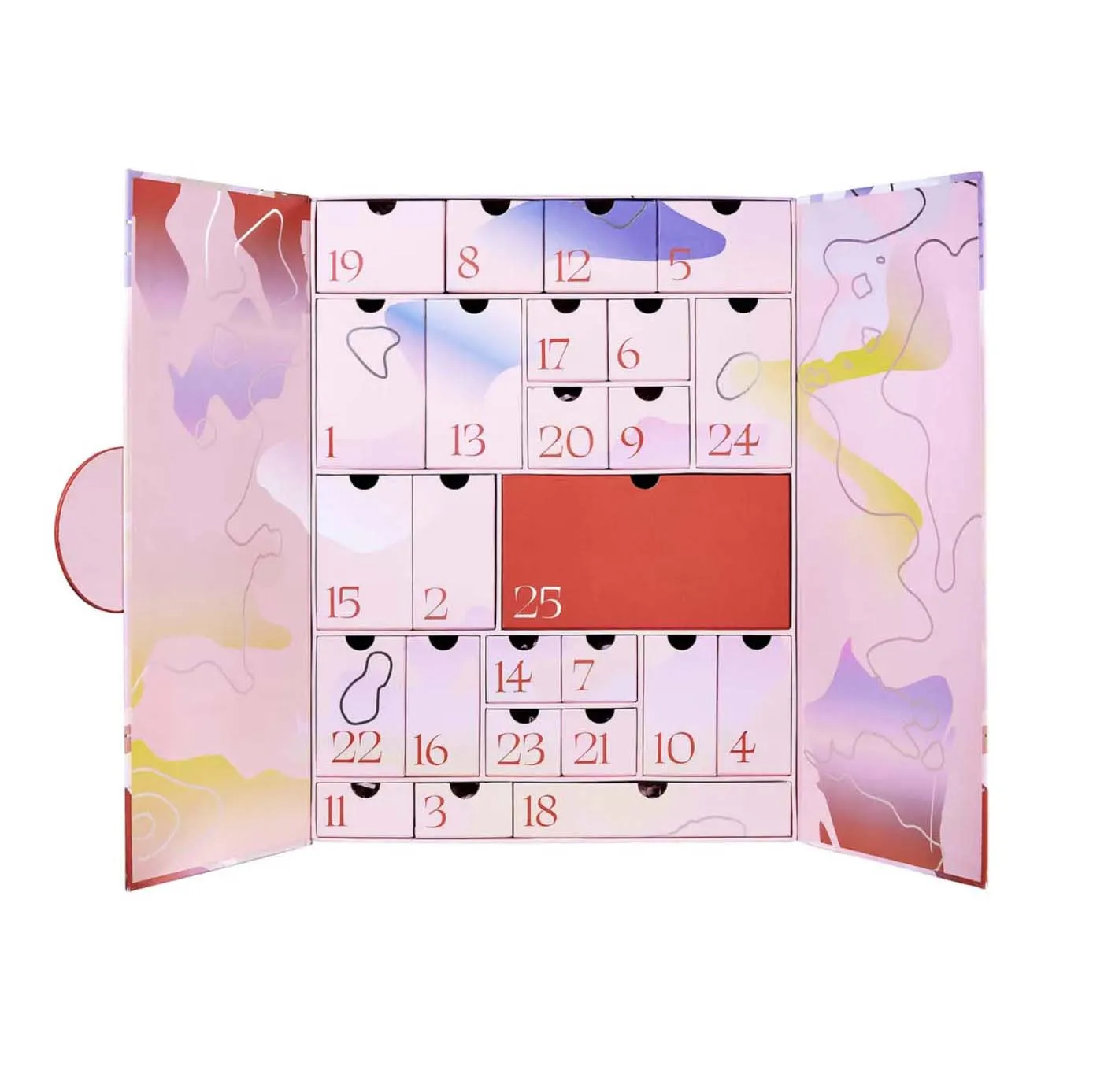Luxury Custom Empty Cardboard Advent Calendar Box for Beauty Products ...