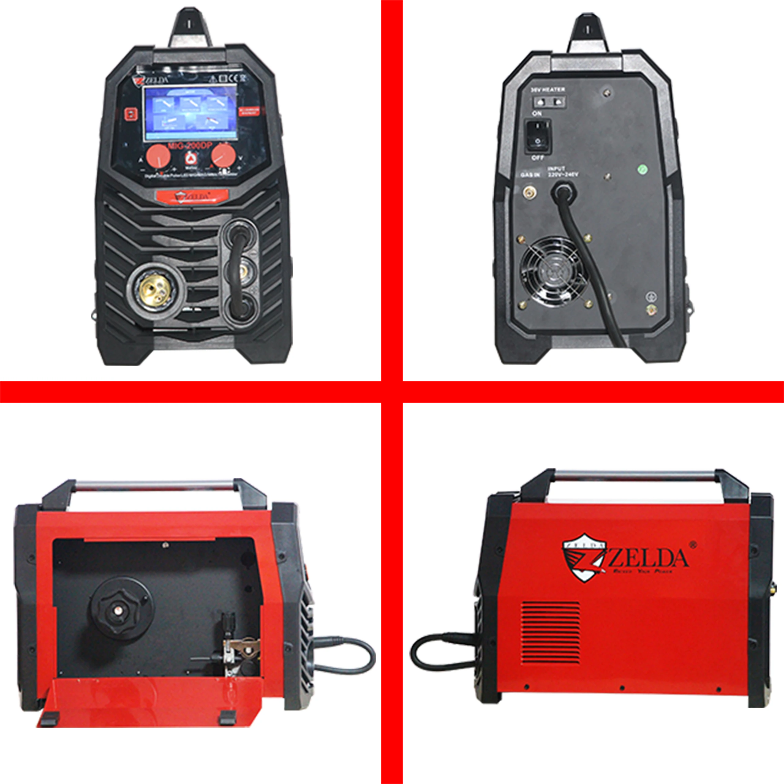 Aluminum Double Pulse 230v 200a Mig Welders For Welding Aluminum - Buy ...